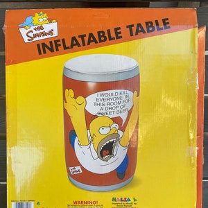 Vintage the Simpsons Inflatable Table 2000 New in Box, Collectable ...