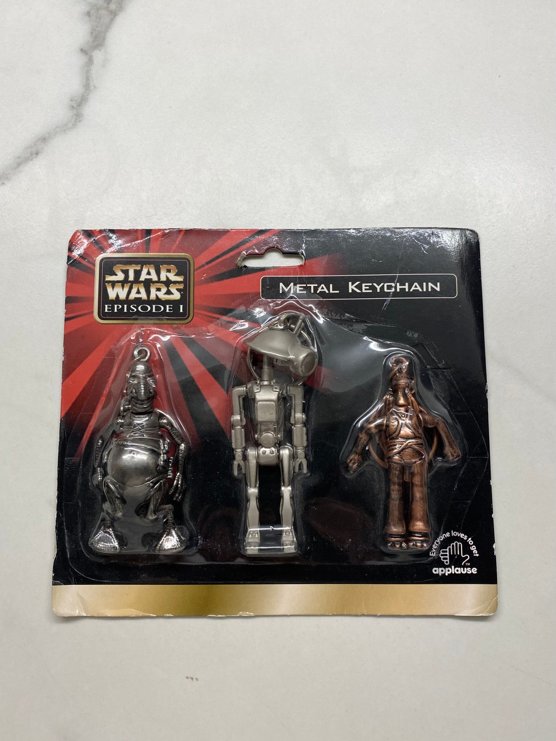 Star Wars Metal Keychain Set of 3 Applause Jar Jar Binks, Watto, Pit ...