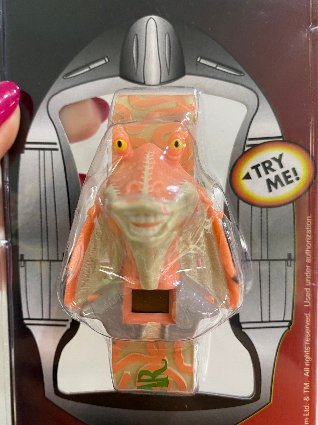 Jar Jar Binks Talking Watch Star Wars, Collectable Kids Watch New in a ...
