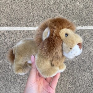 Small Cute Lion Plush Toy by Trudi, Realistic Stuffed Wild Animals for ...