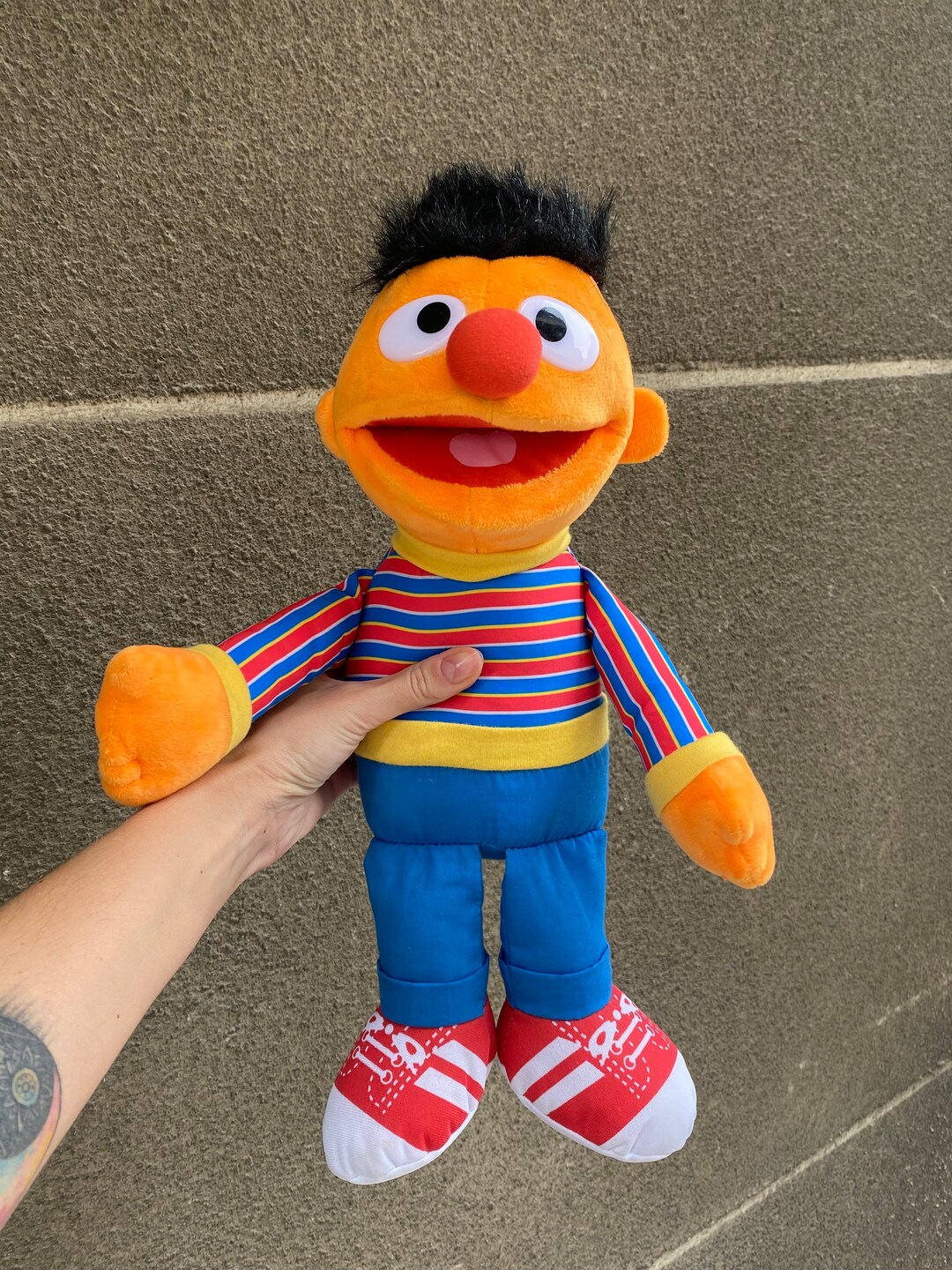 Sesame Street Ernie Muppet Plush Toy Retired, Collectable Jim Henson’s ...