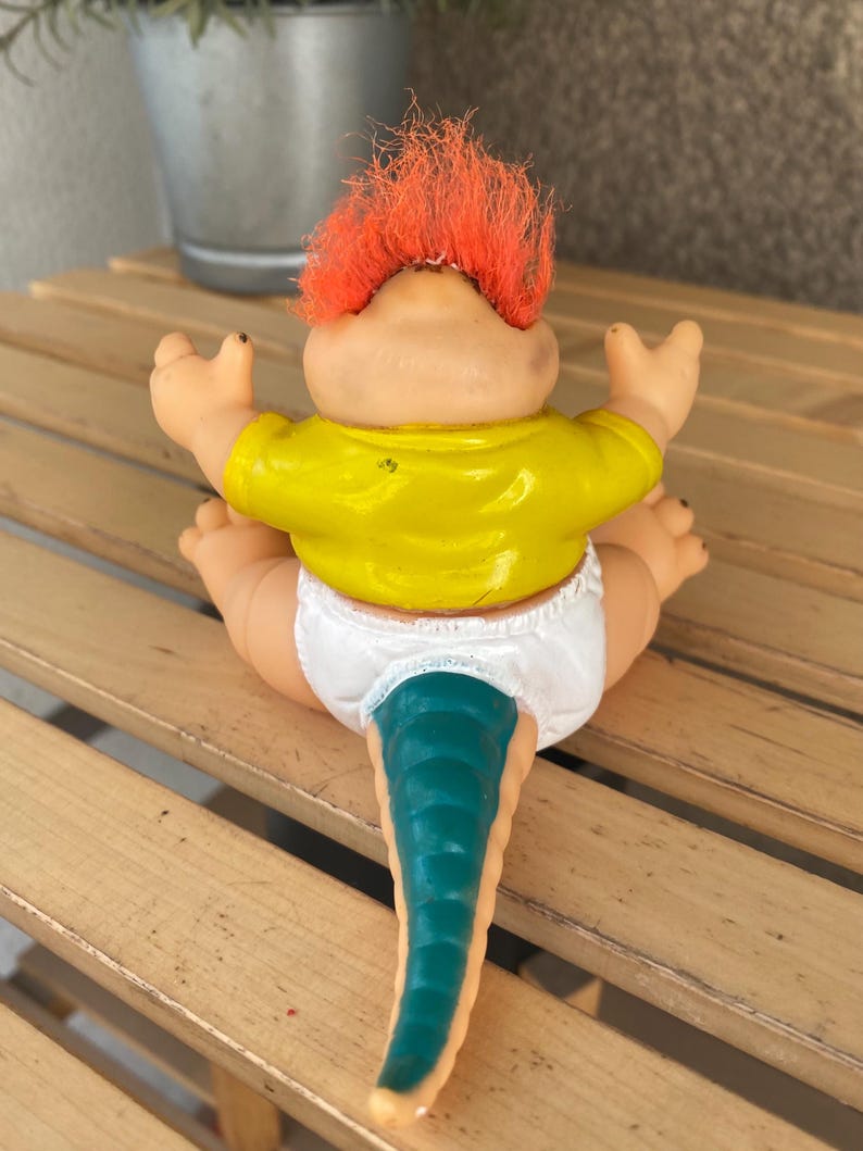 Vintage Rare Baby Sinclair Bootleg PVC Figure 1990s With Orange Hair - Etsy