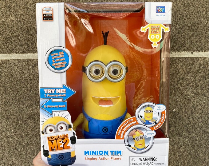Rare Talking Minion Tim Action Figure - Despicable Me 2 - New in Box - Etsy