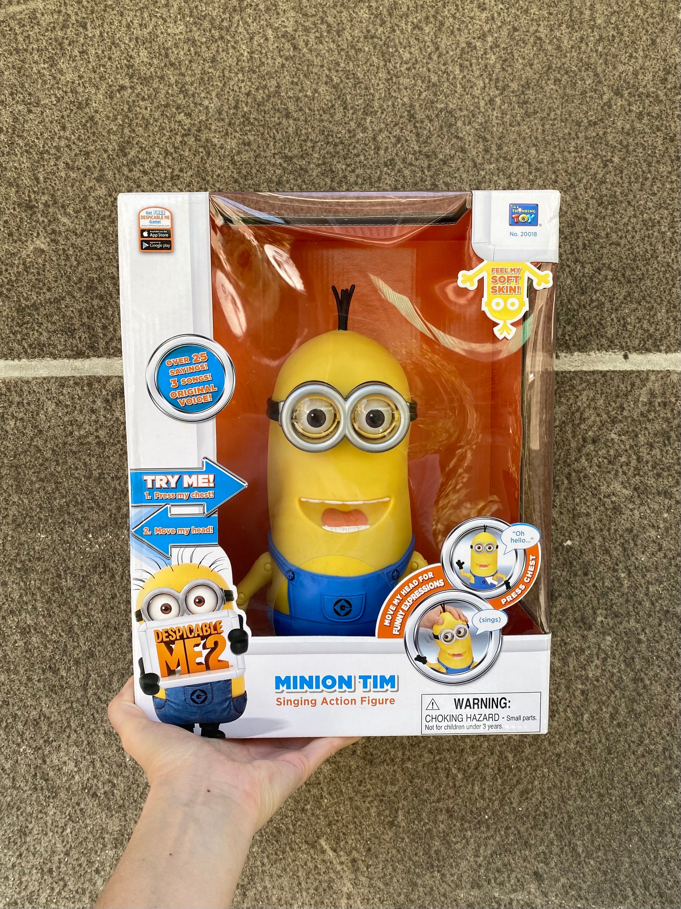 Rare Talking Minion Tim Despicable Me 2 WORKING New in a Box Minion Singing Action Figure Gift Idea Etsy UK