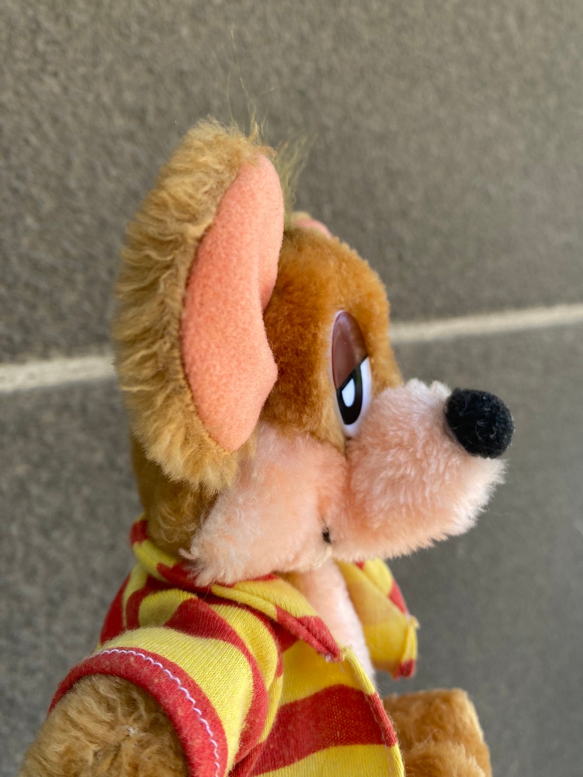 Vintage Applause Brown Mouse Plush Striped Jacket 1978/1987 Korea - Etsy