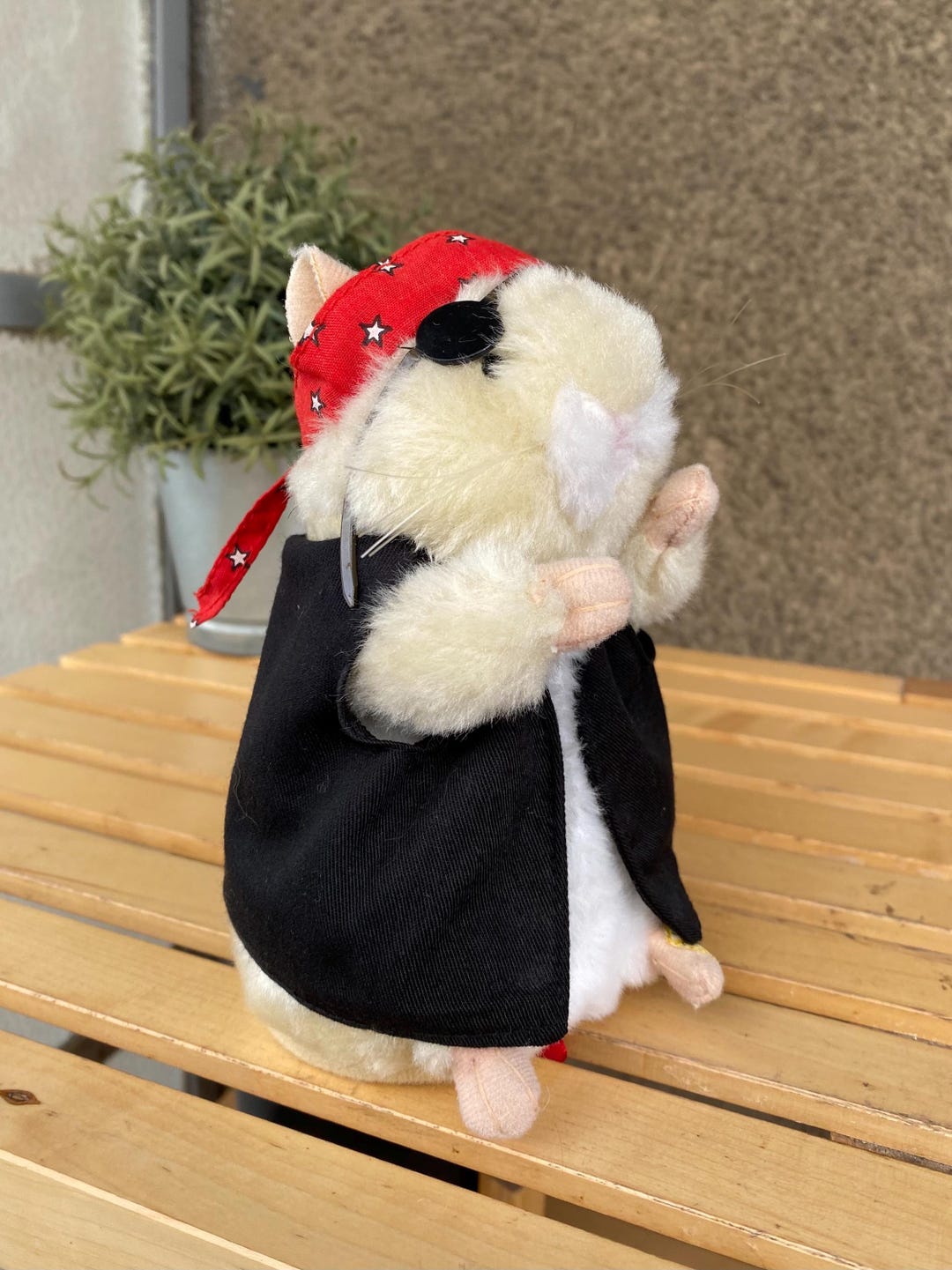 Gemmy Singing Hamster Biker Plush Toy - Vintage Collectible (SINGS but ...