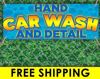 Hand Car Wash Sign | Etsy
