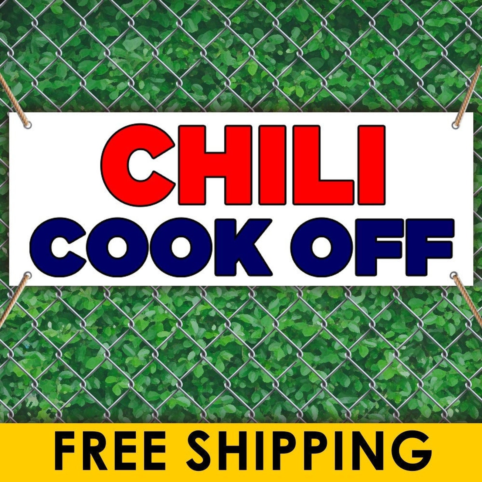Chili Cook off 13oz Vinyl Banner Sign With Grommets - Etsy