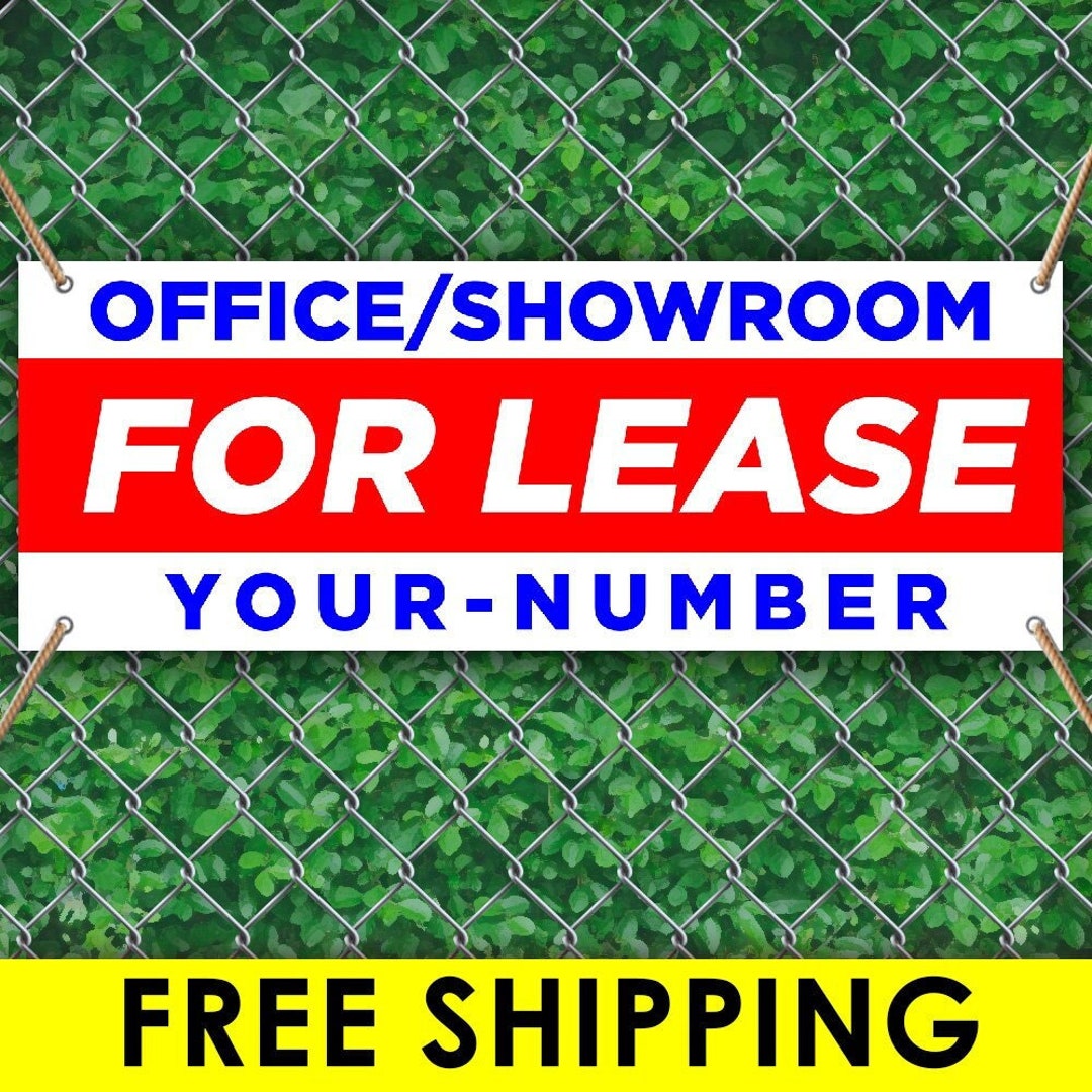 Office Showroom for Lease 13oz Vinyl Banner Sign With Grommets - Etsy
