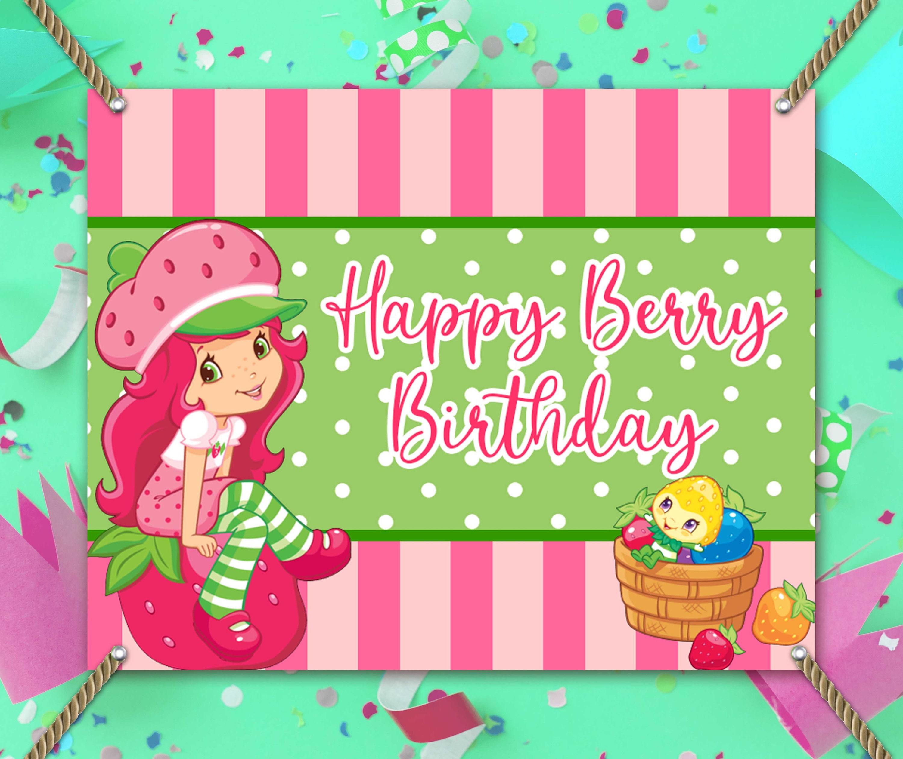 Strawberry Shortcake Backdrop