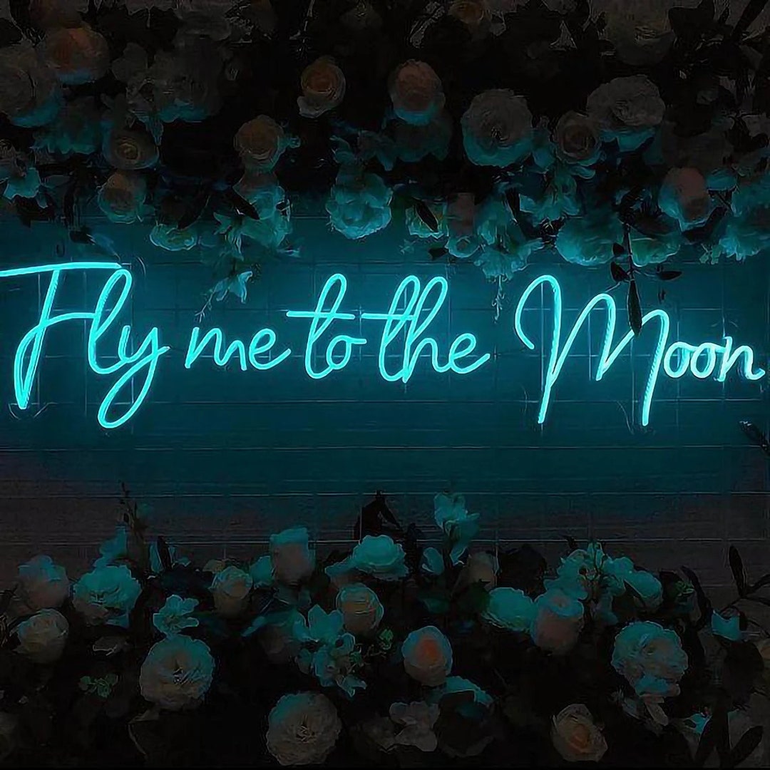 Fly Me to the Moon / Led Neon Sign / BOHO Neon Sign - Etsy