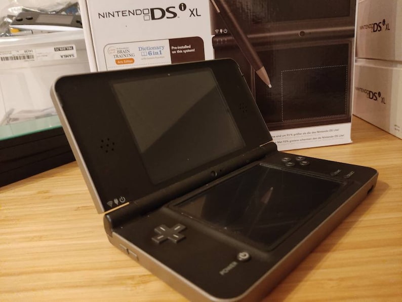 MODDED Nintendo Dsi XL Black Gray Edition. With 5000 Games. - Etsy