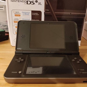 MODDED Nintendo Dsi XL Black Gray Edition. With 5000 Games. Original ...