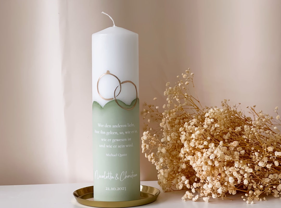 Personalized Wedding Candle 