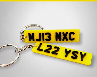 Keyring Number Plate - Etsy