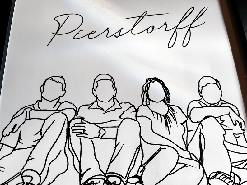 Digital Download Custom Line Work Art Ready in 24 Hours or | Etsy