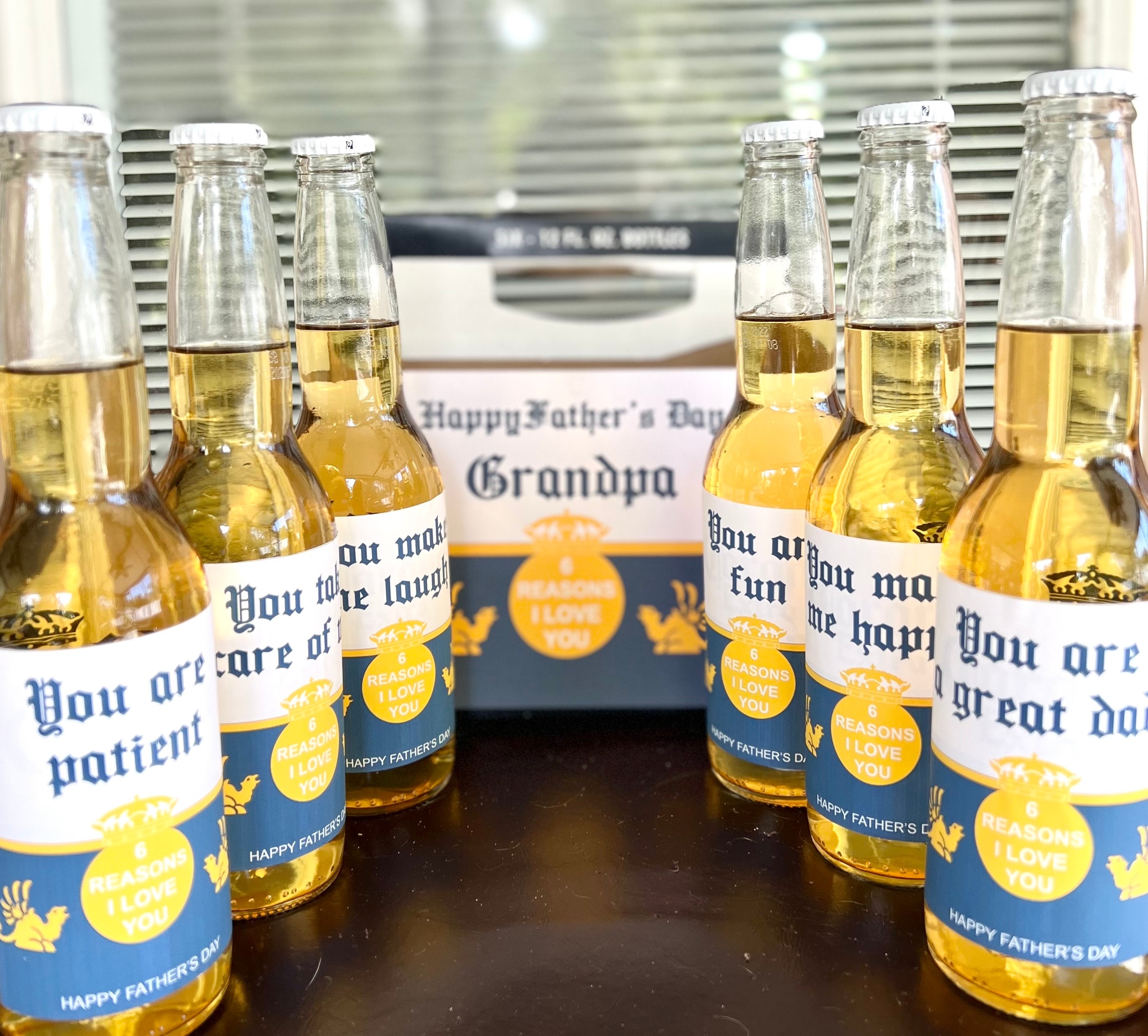 Grandpa, Pop Pop, Grandad, Etc. Father's Day 6 Reasons I Love You Beer ...