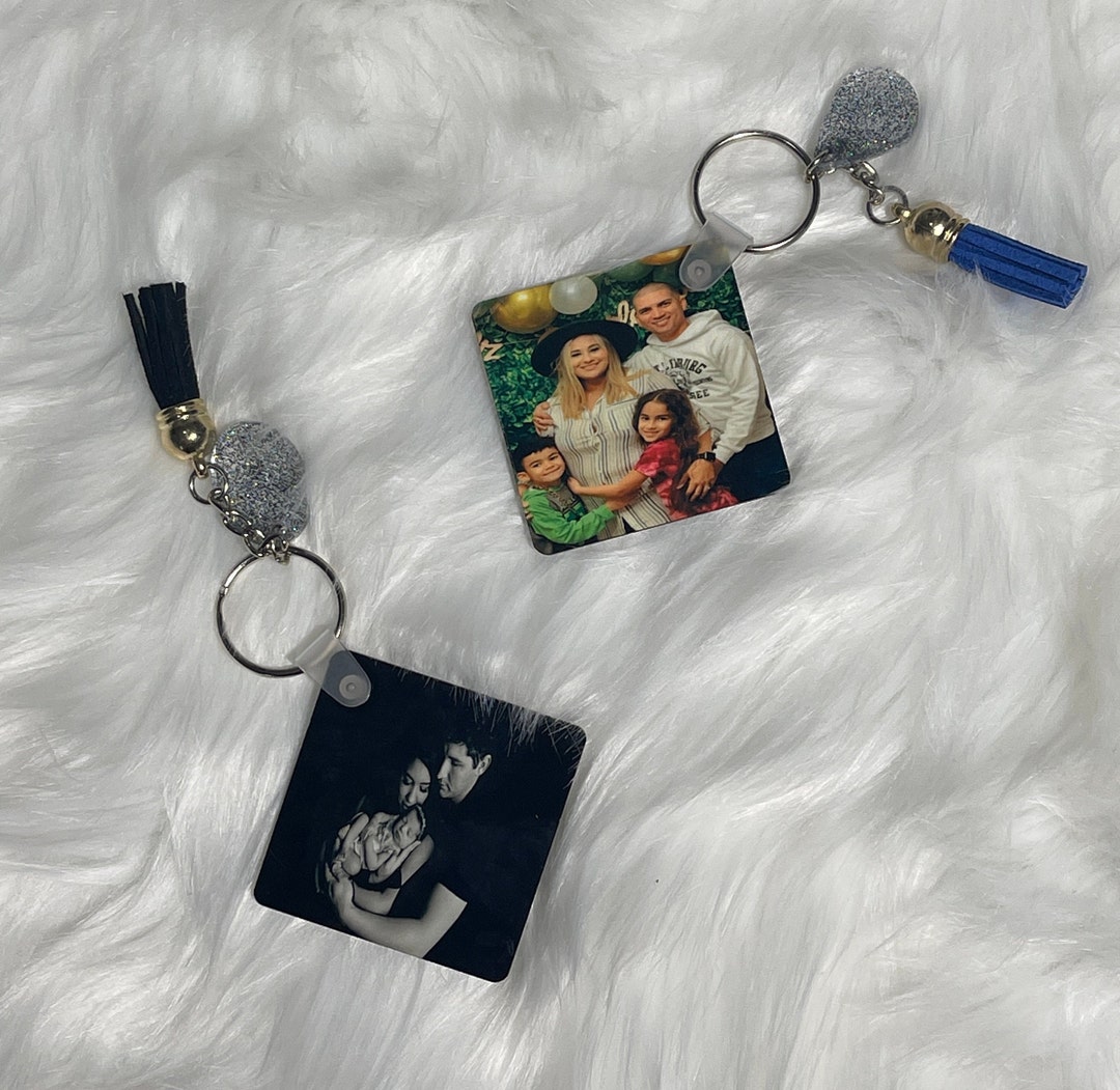 Personalized Photo Keychain Photo Keychain Custom Photo - Etsy