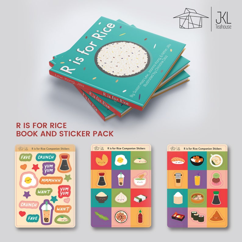 R is for Rice Bundle - Book & Sticker Pack! - Etsy