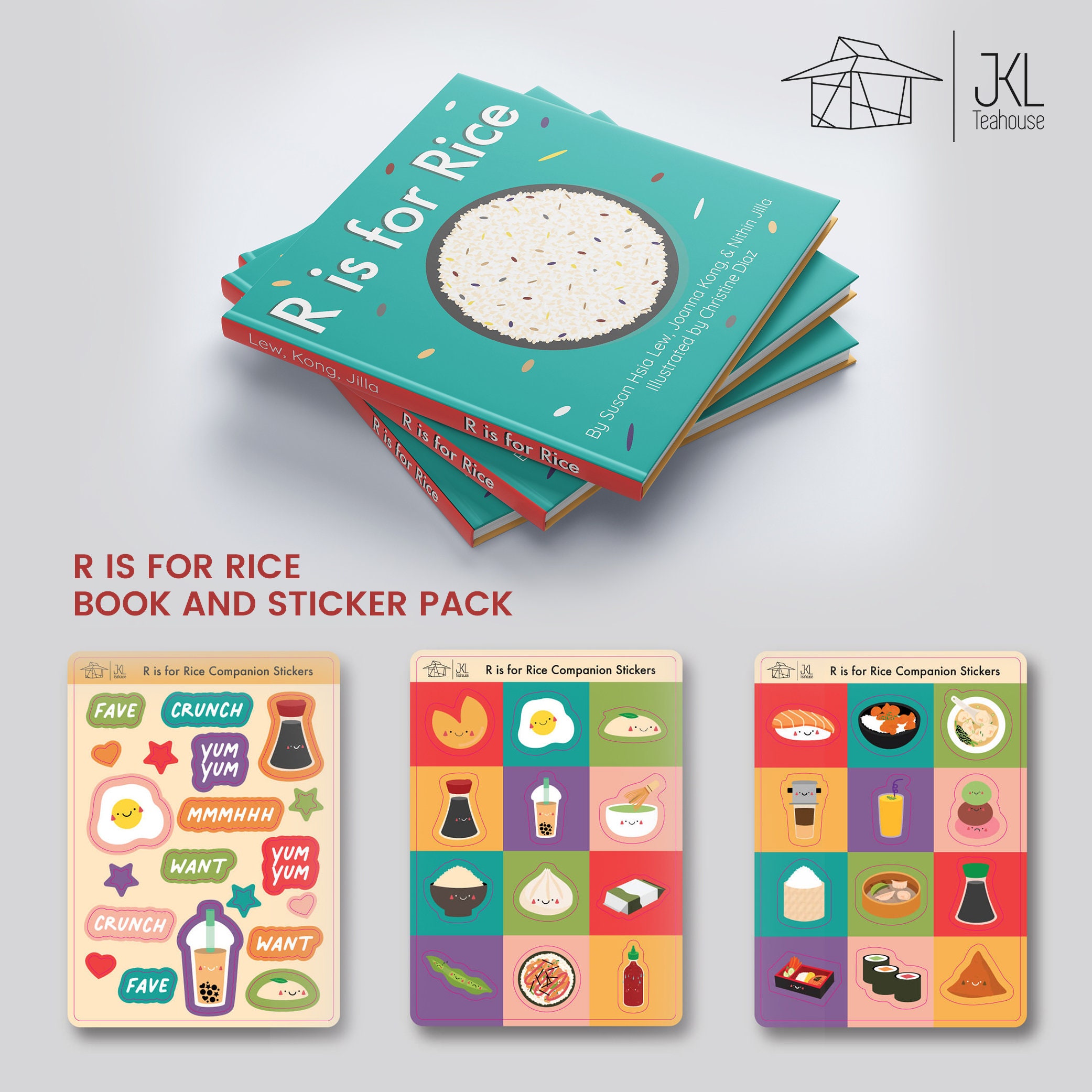 R is for Rice Bundle - Book & Sticker Pack! - Etsy