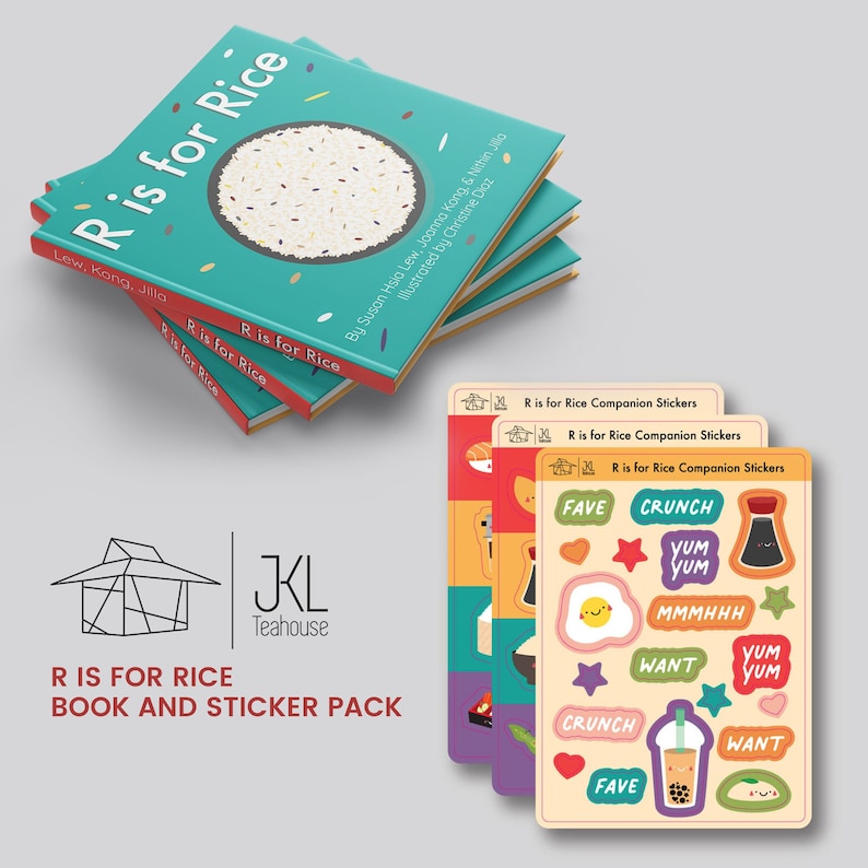 R is for Rice Bundle - Book & Sticker Pack! - Etsy