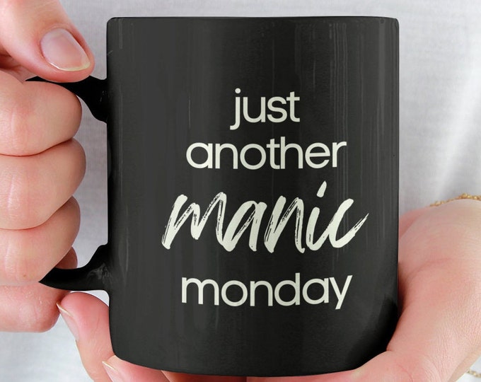 Throw Your Hair in A Bun and Get It Done Black Rimmed Coffee Mug ...