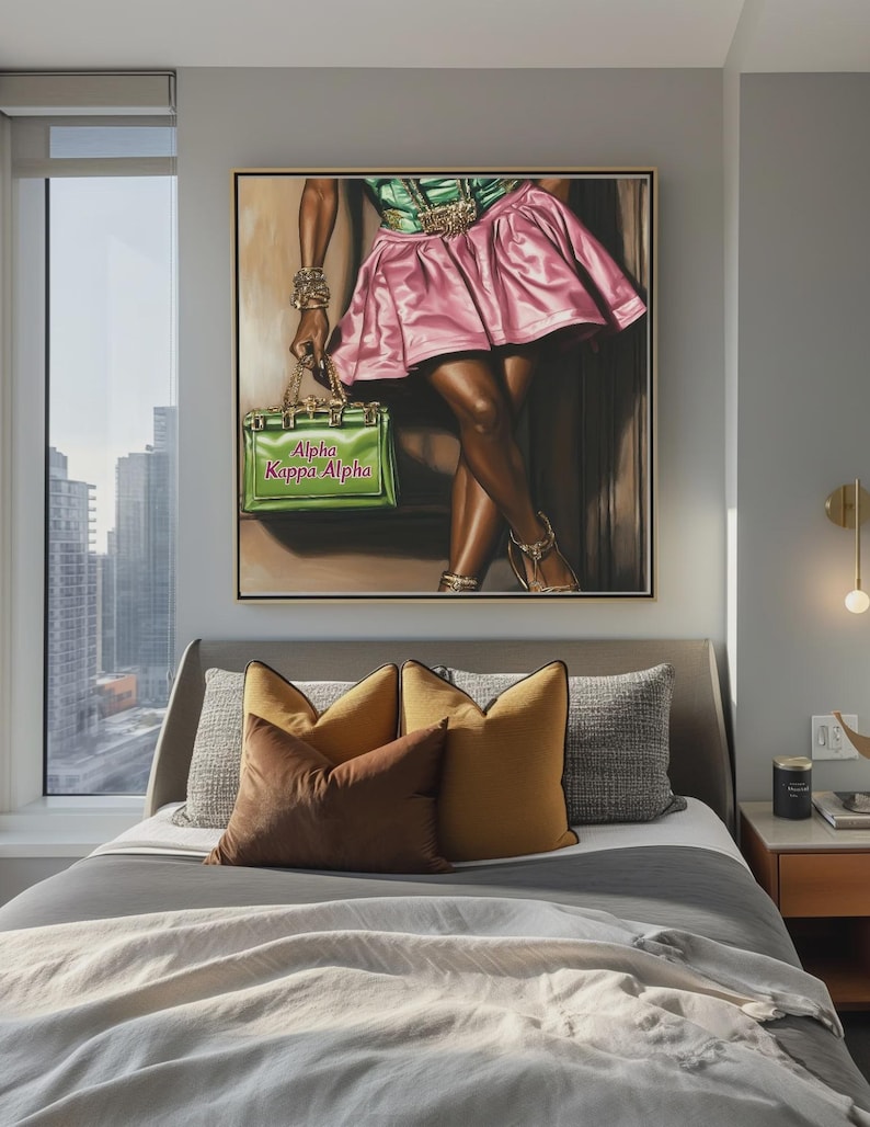 Black Sorority Alpha Kappa Alpha, Black Art, Mother's Day Gifts, Black Sorority Gift, Digital ...