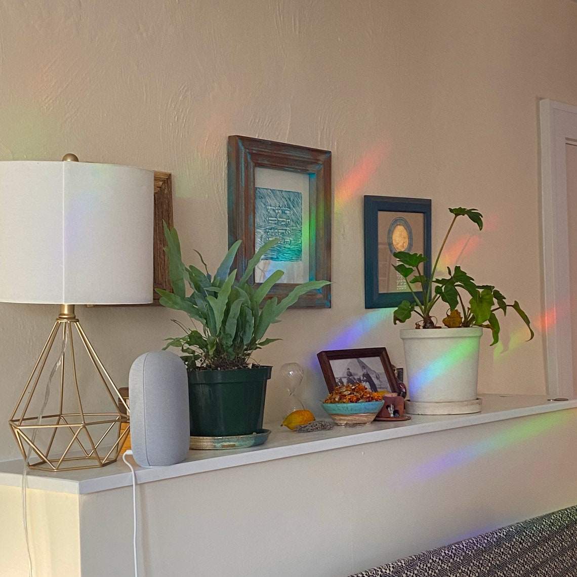Hebrew Rainbow Blessing Suncatcher Decal - Etsy