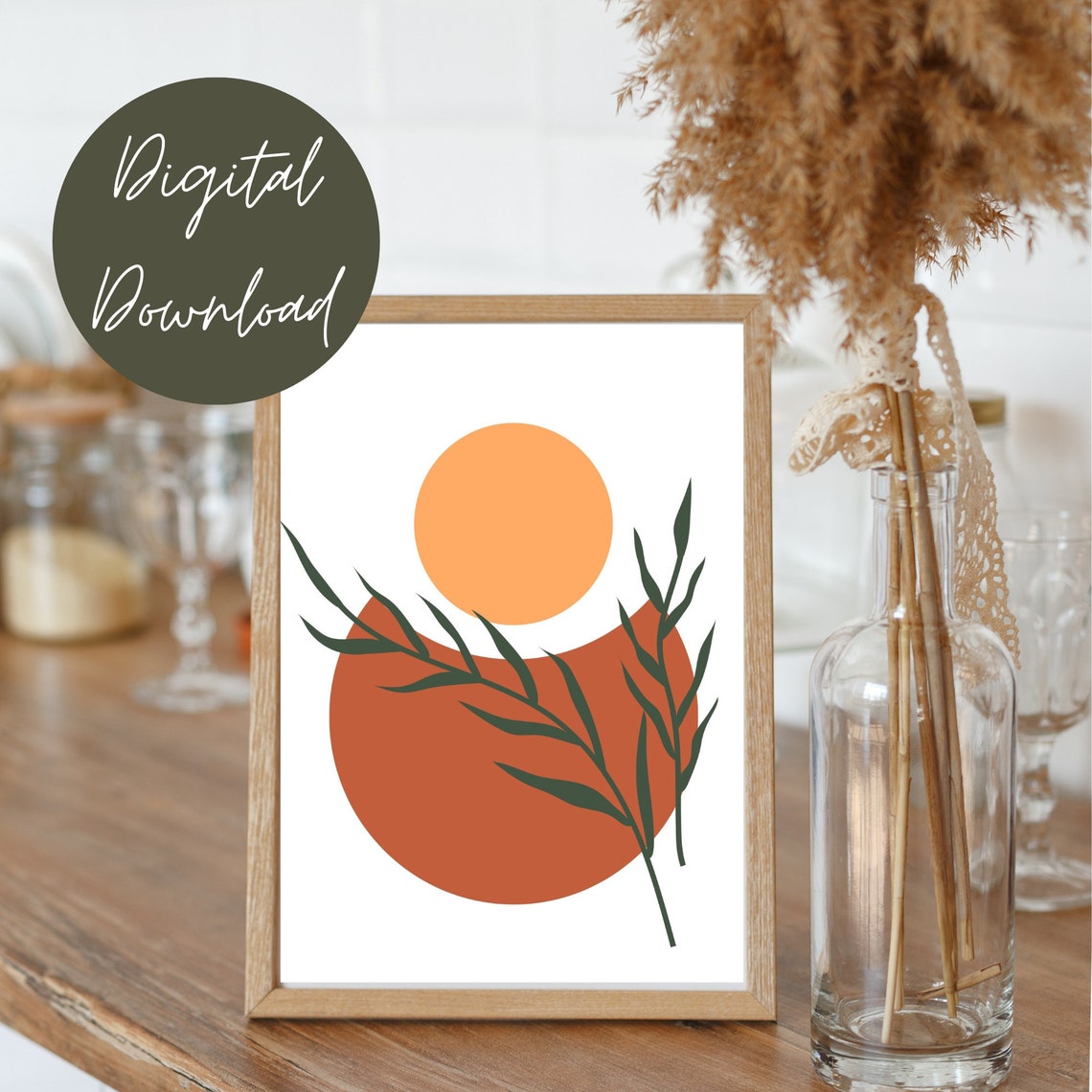 Sun and Moon Boho Printable Printable Wall Art Boho - Etsy