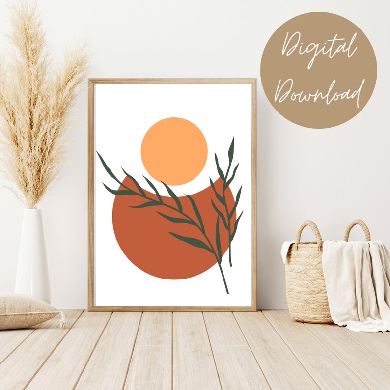 Sun and Moon Boho Printable Printable Wall Art Boho - Etsy