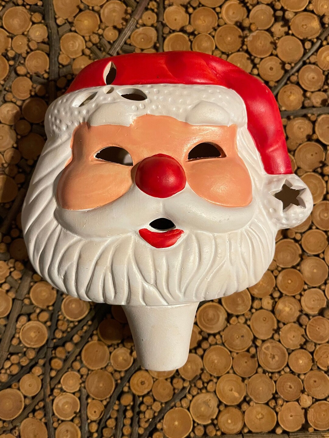 Vintage Terracotta Santa Decor / Lights / Crafts - Etsy
