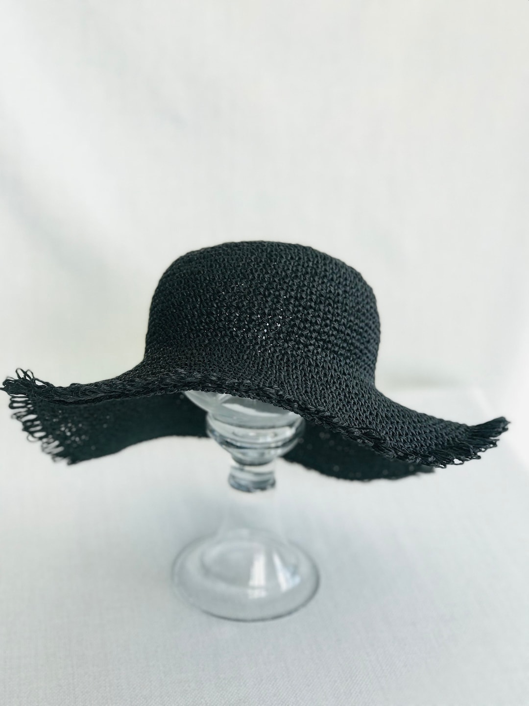 Fringe Raffia Hat, Wide Brim Hat Women, Straw Hat, Foldable Hat, Straw ...