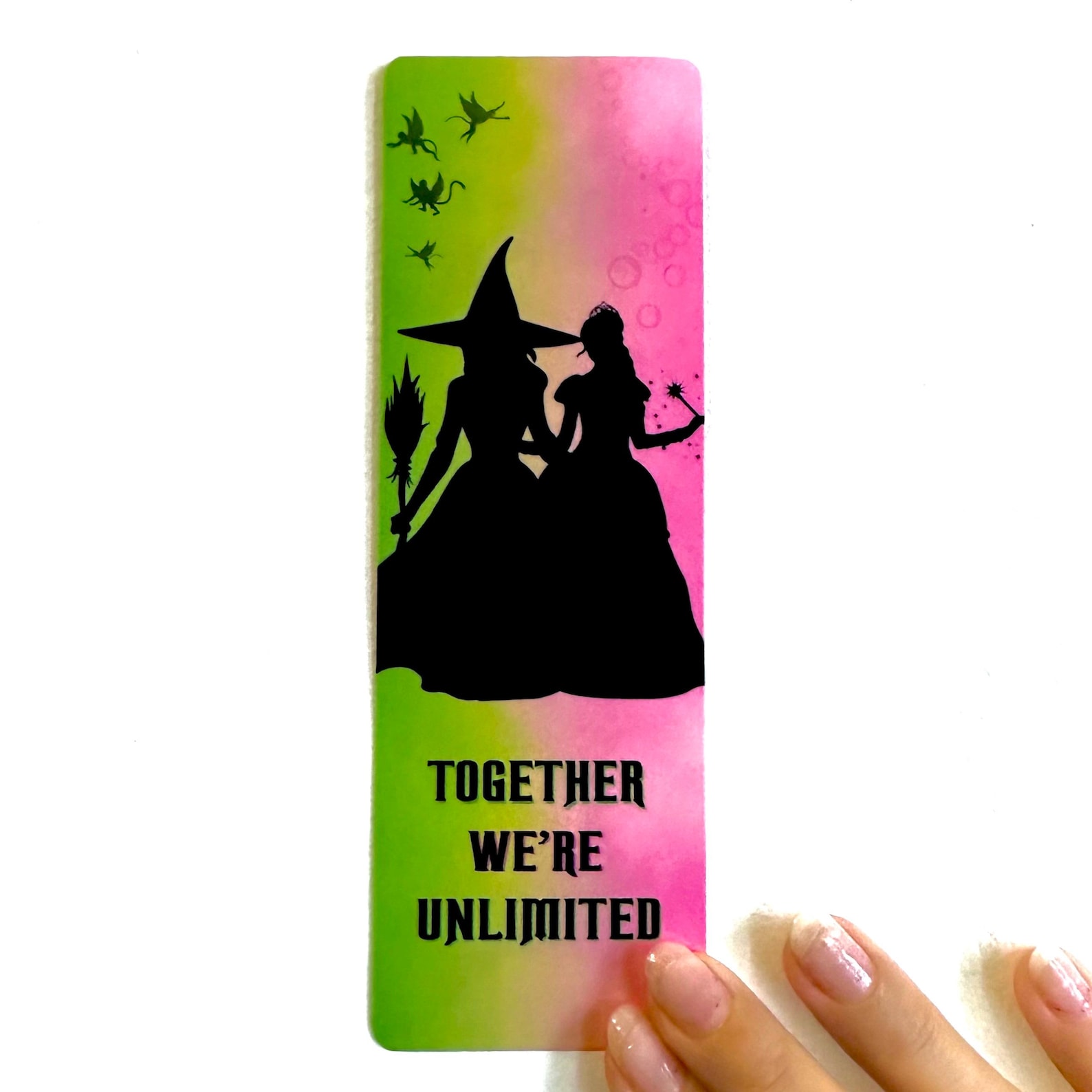 Wicked Bookmark | Defying Gravity Book Marks for Readers | Wicked Movie ...