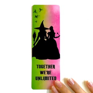 Wicked Bookmark Defying Gravity Book Marks for Readers Wicked Movie ...