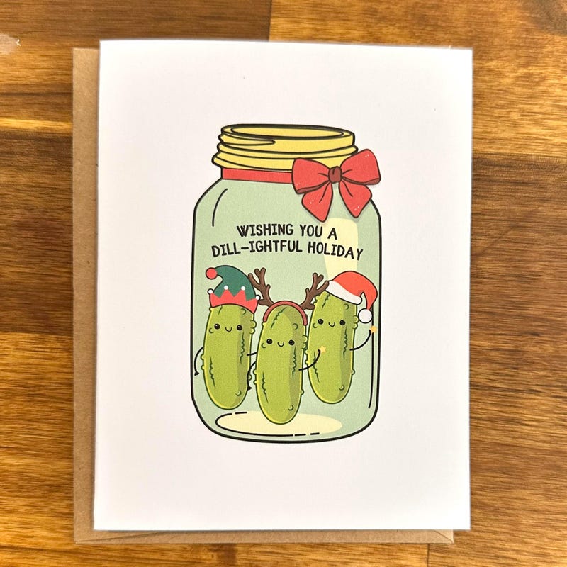 Pickle Card - Etsy