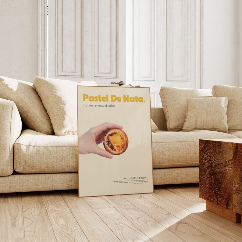 Pastel De Nata Poster Food Print Mexico Food Retro Poster - Etsy