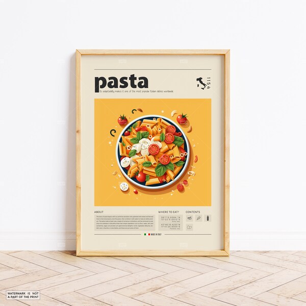 Pasta Poster - Etsy