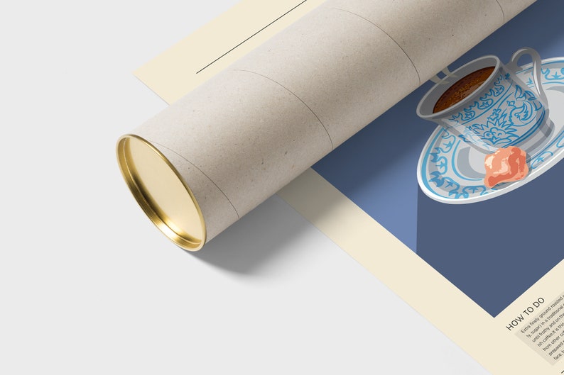 Turkish Coffee Poster Coffee Print Turkish Coffee Retro - Etsy