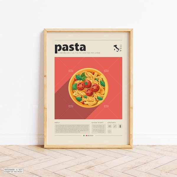 Pasta Poster - Etsy