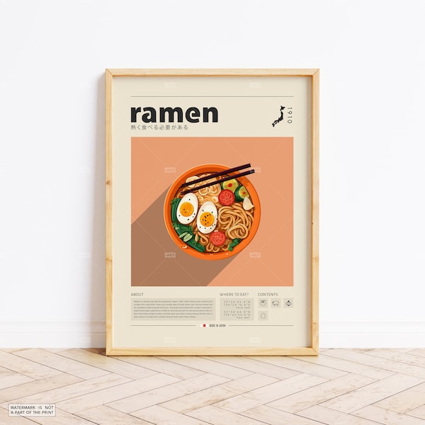 Ramen Poster Print - Etsy