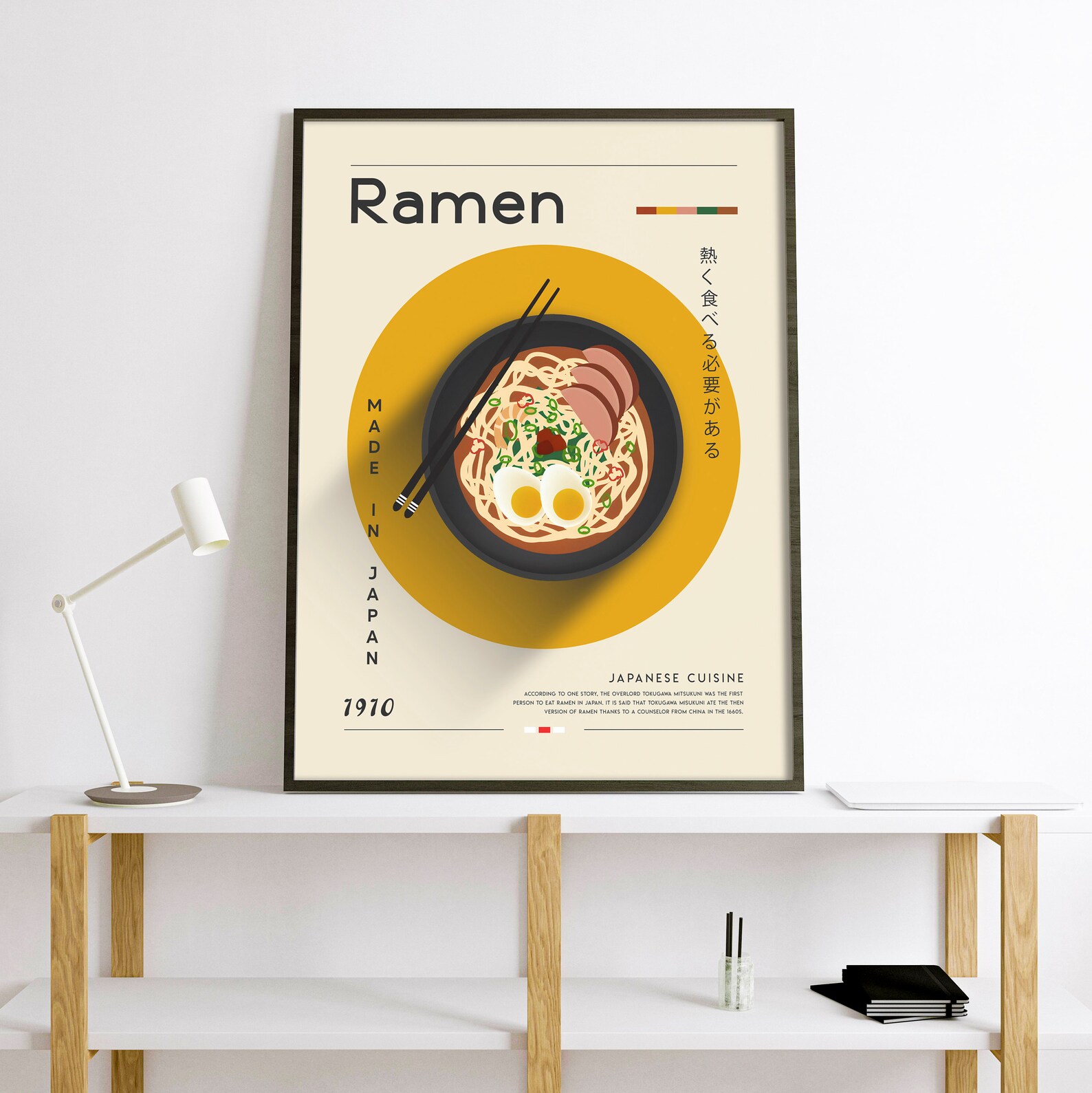Ramen Poster Food Print Japanese Food Retro Poster - Etsy