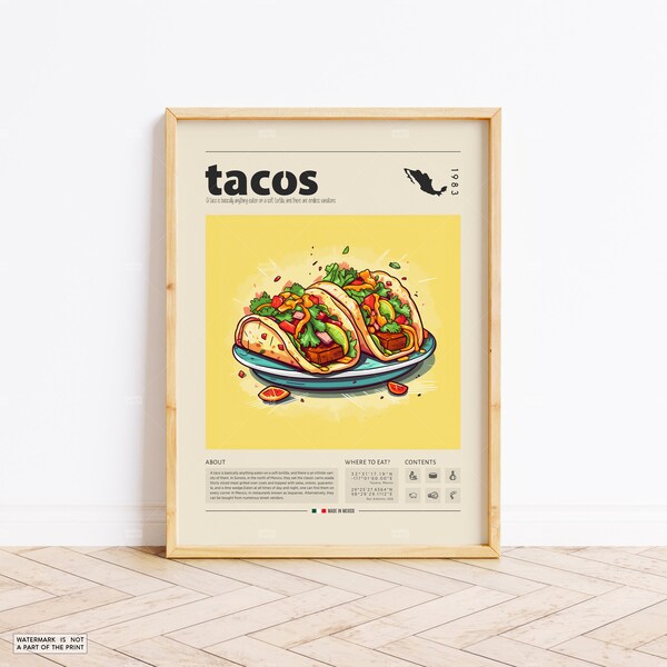 Taco Poster - Etsy