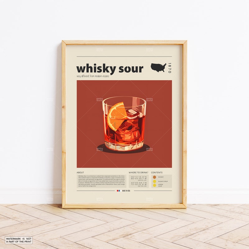 Whiskey Poster - Etsy