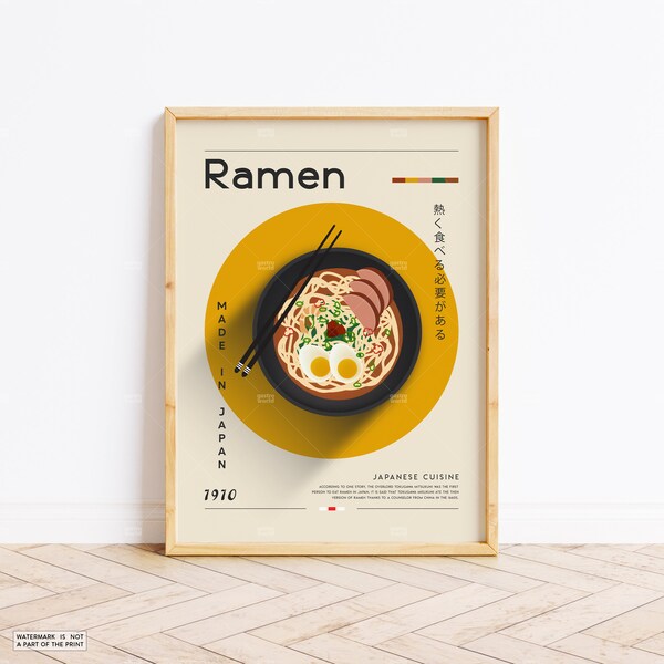 Ramen Poster Print - Etsy