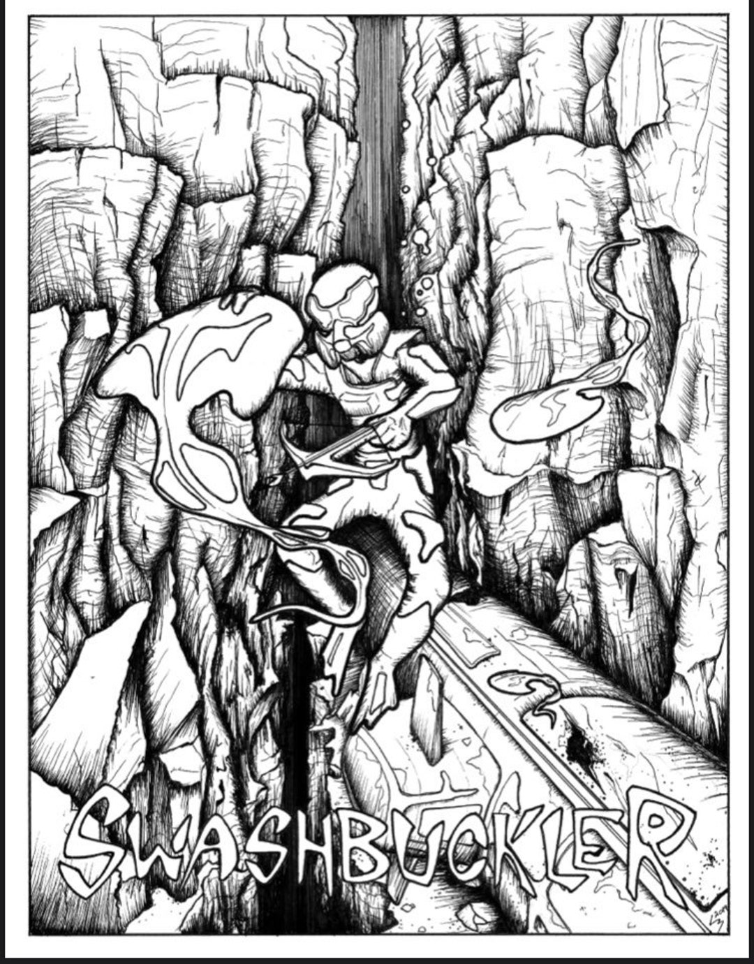 2 X 1.5 SWASHBUCKLER DIVER POSTER - Etsy