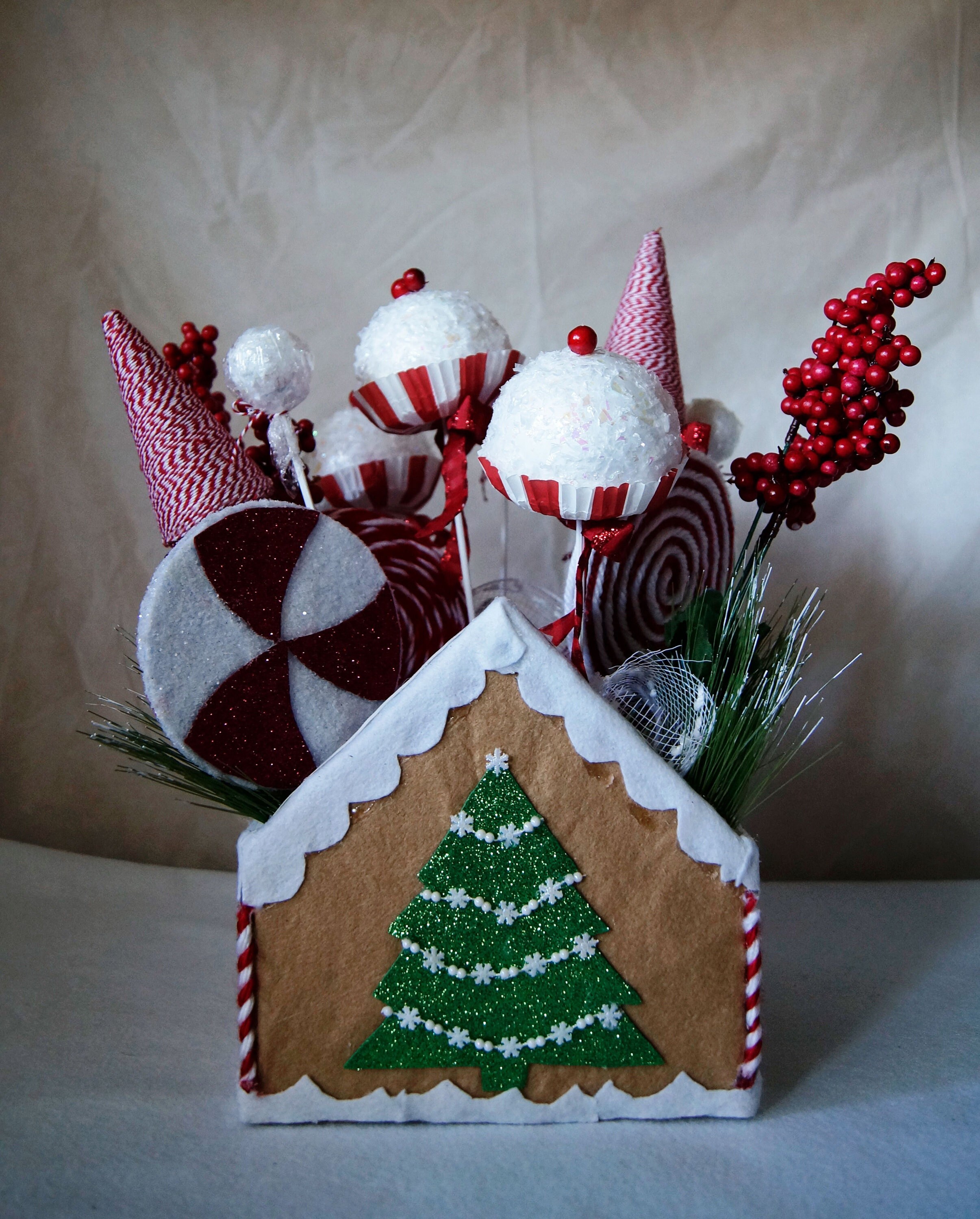 Gingerbread House Centerpiece - Etsy