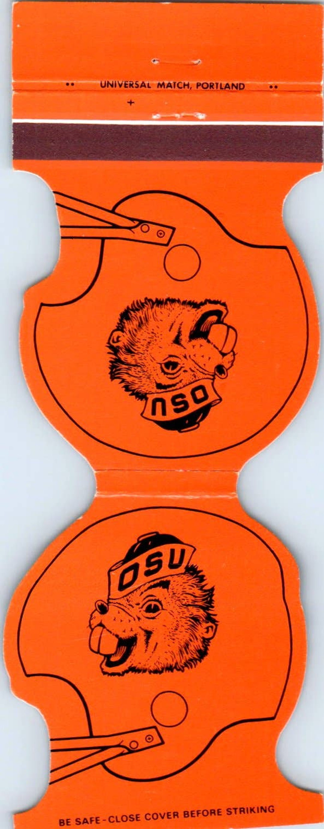 1980 OSU Oregon State Beavers Helmet Football Schedule Matchbook Cover ...