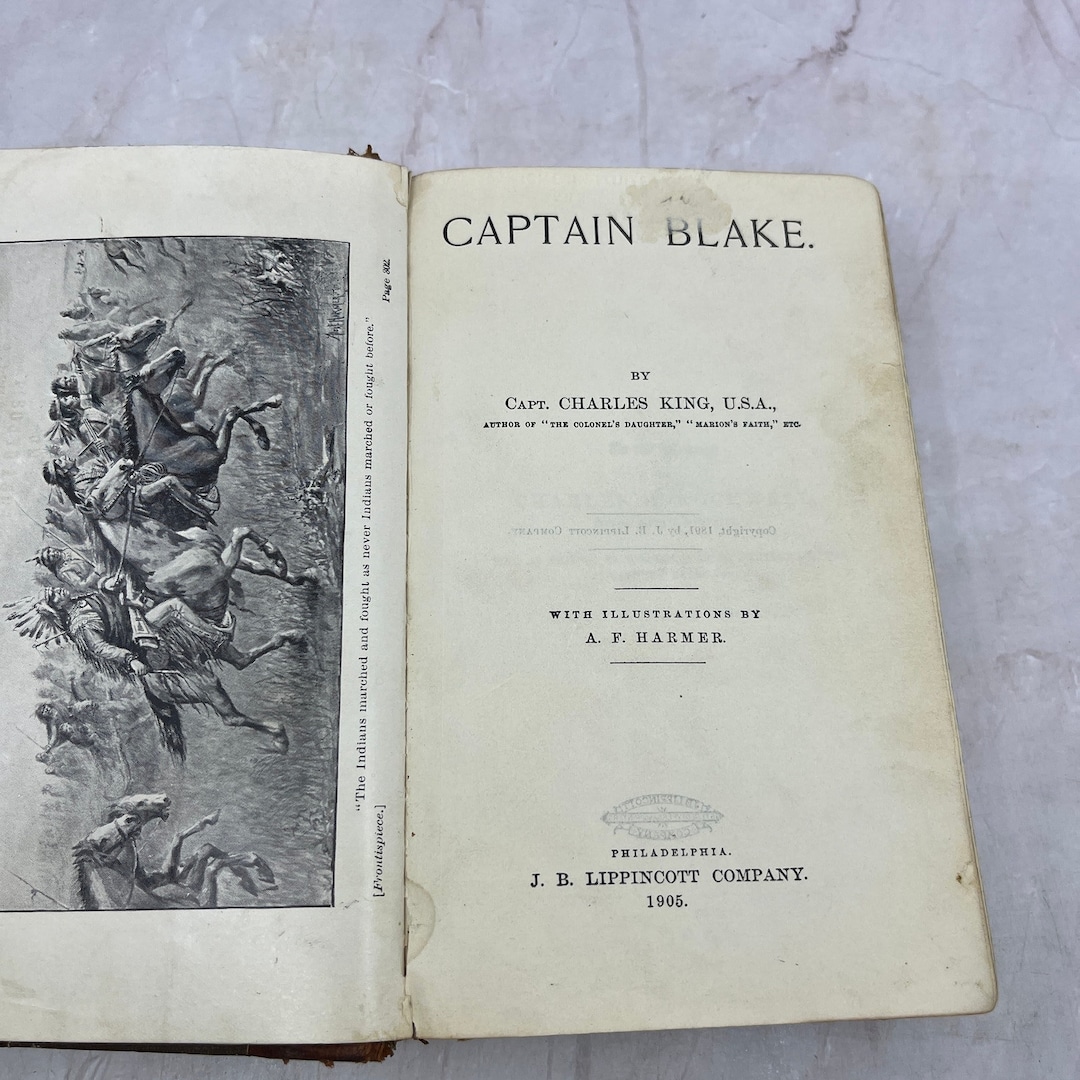 1905 Captain Blake by Capt. Charles King Hardcover TA9-B4 - Etsy