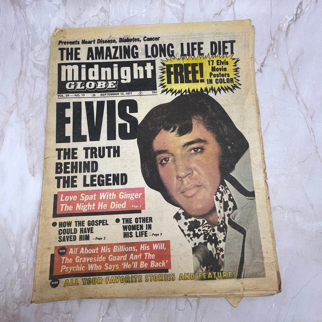 1977 Sep 13 Midnight Globe Newspaper - Elvis, the Truth Behind Legend ...