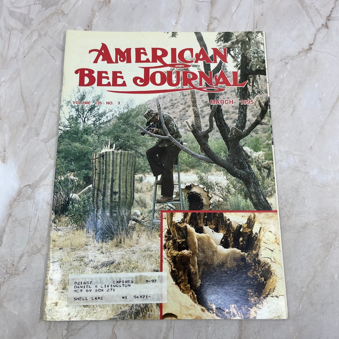 1995 March American Bee Journal Magazine Bees Beekeeping Honey M7 - Etsy